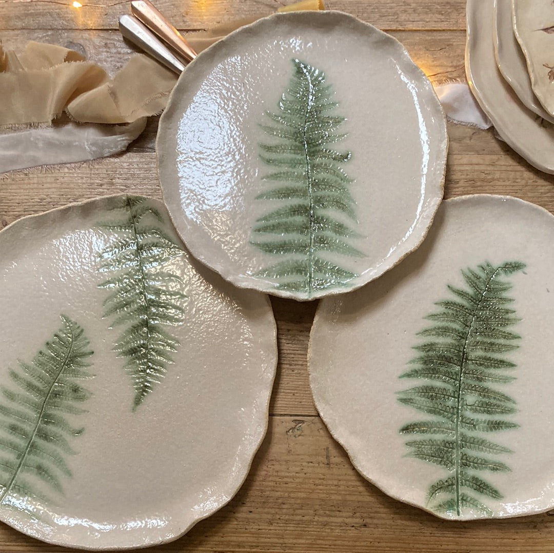 Fern plates – Julie Reilly